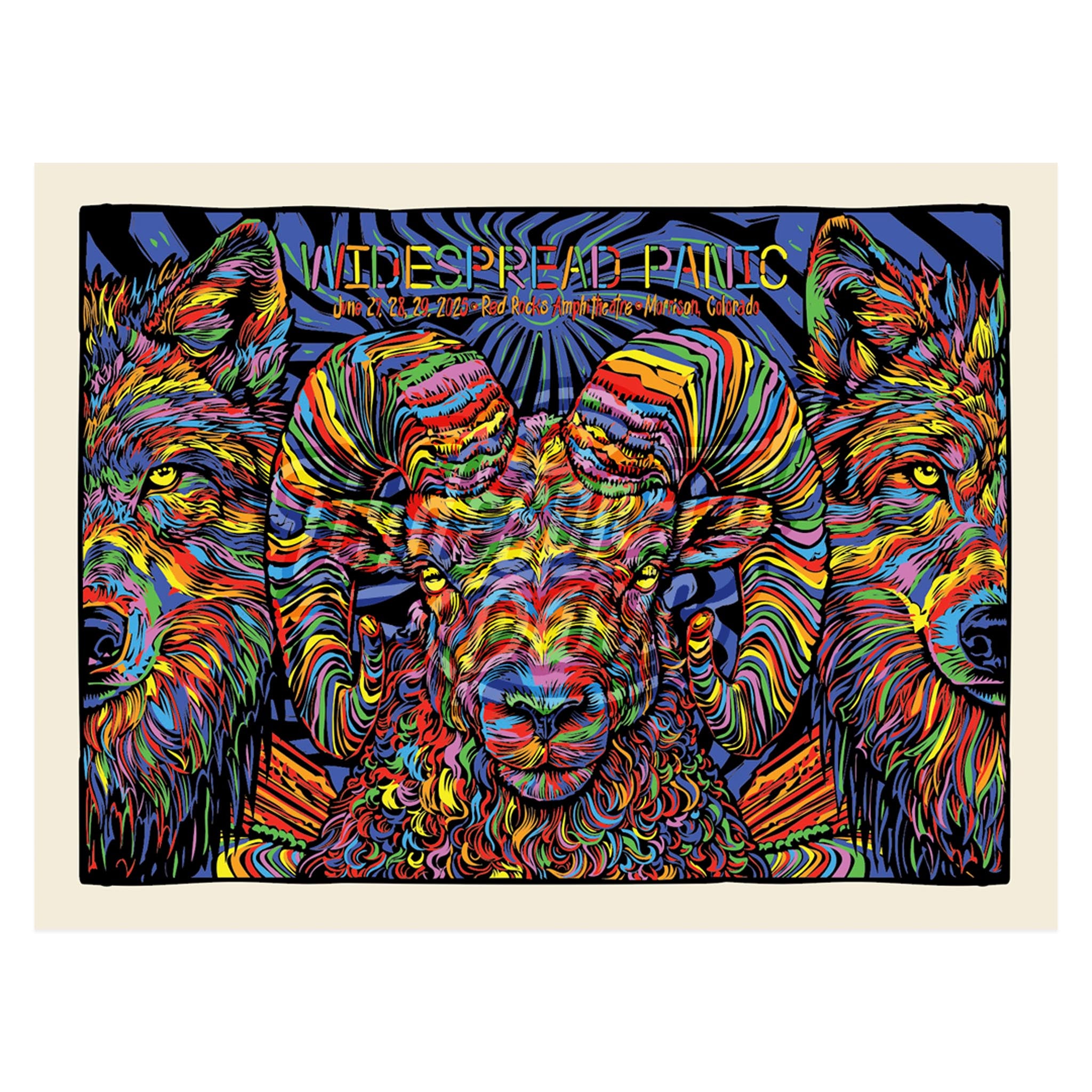 2025 Red Rocks Poster - Slater – Widespread Merchandise